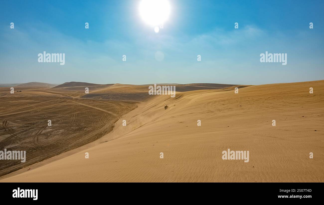 Sealine beach sand dunes Mesaieed Doha Qatar 20/05/2024 Stock Photo - Alamy