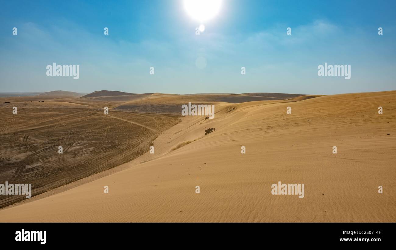 Sealine beach sand dunes Mesaieed Doha Qatar 20/05/2024 Stock Photo - Alamy