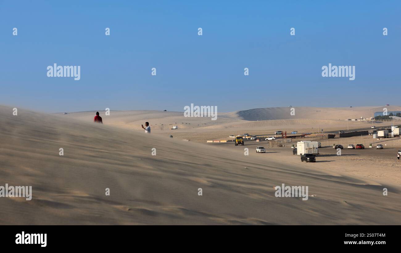 Sealine beach sand dunes Mesaieed Doha Qatar 20/05/2024 Stock Photo - Alamy