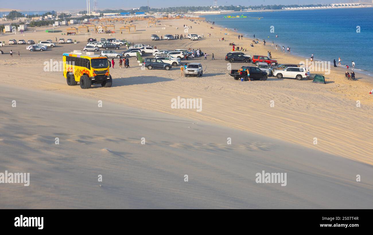 Sealine beach sand dunes Mesaieed Doha Qatar 20/05/2024 Stock Photo - Alamy