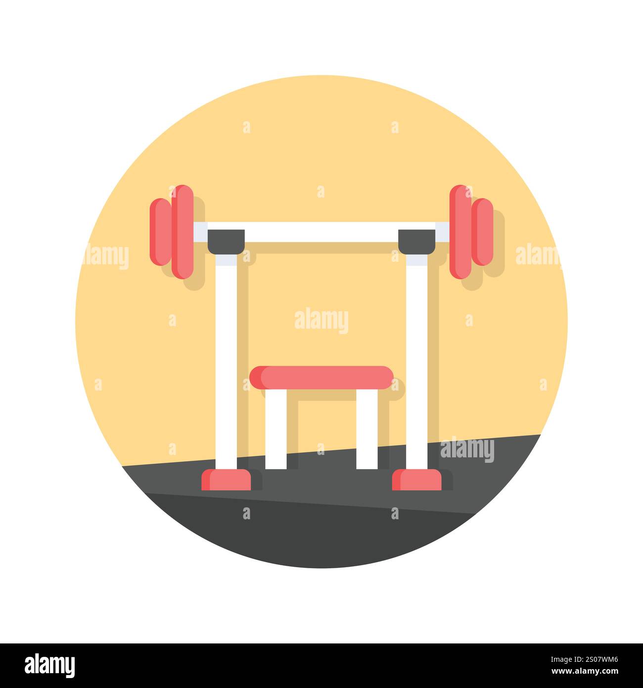 Get your hands on this icon of weightlifting, weight bars vector design ...