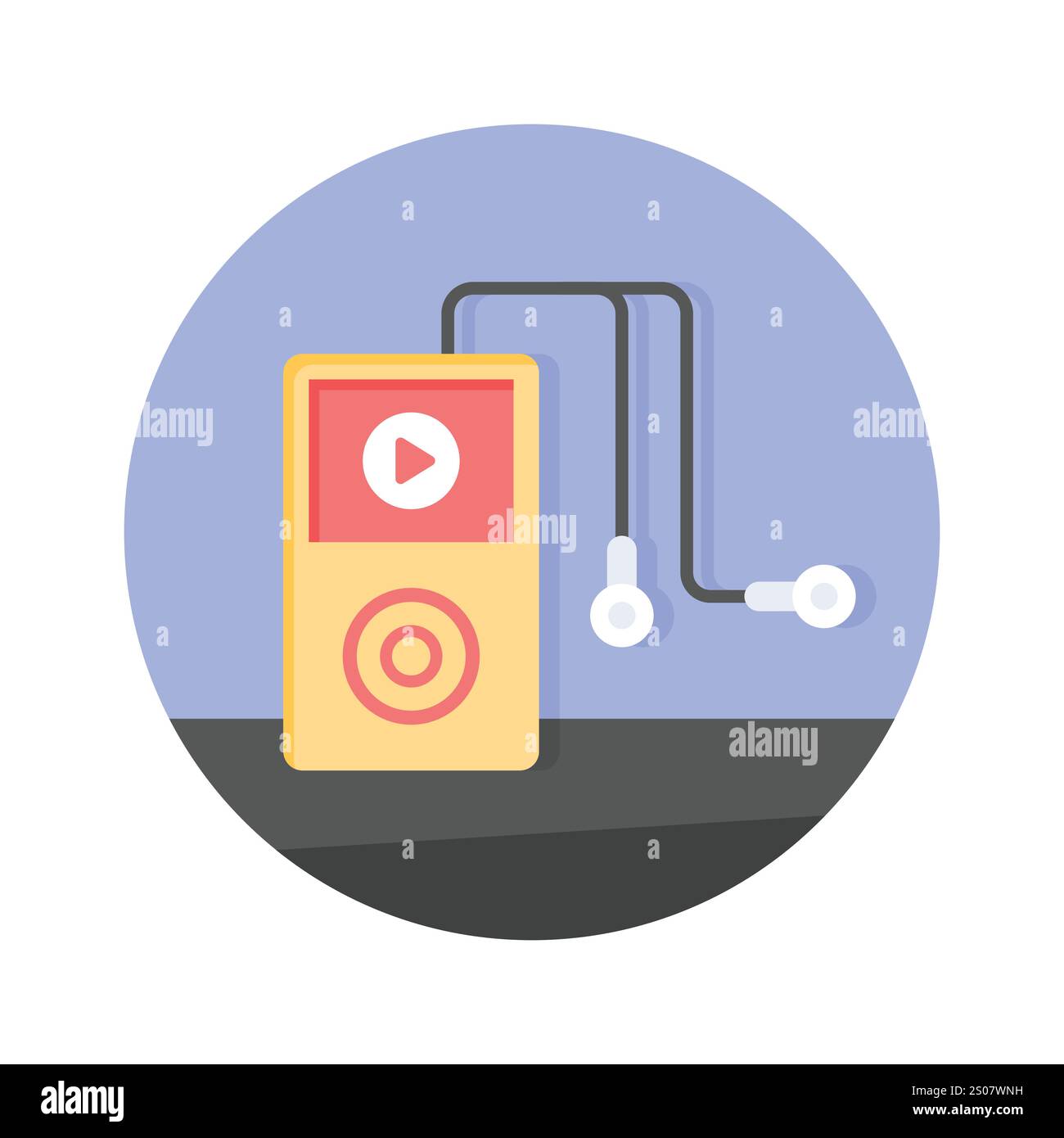 Editable flat icon of music player, ready to use vector Stock Vector ...