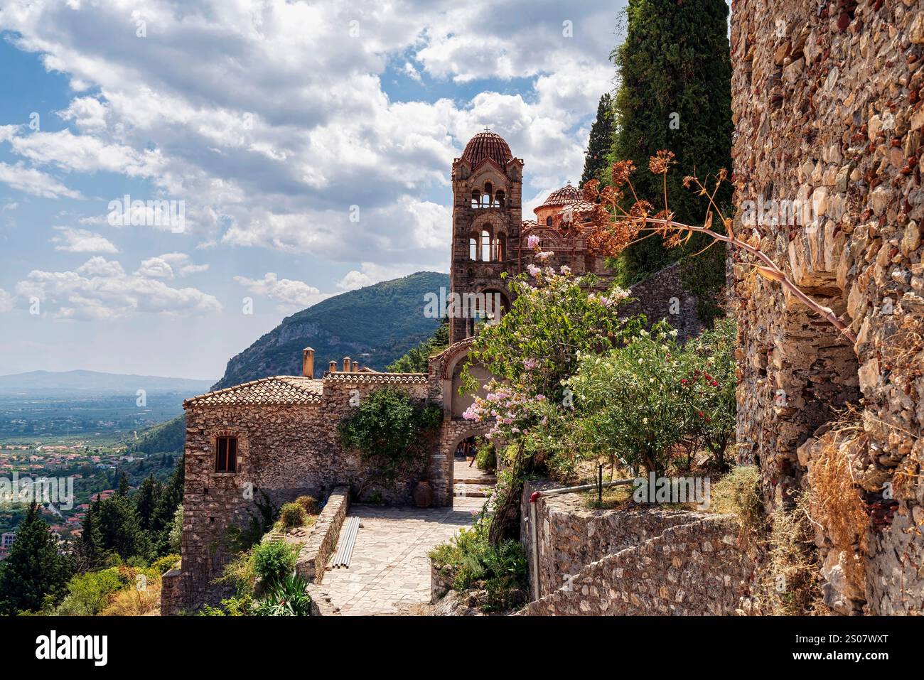 The Pantanassa Monastery in Mystras, Greece, renowned for its ...