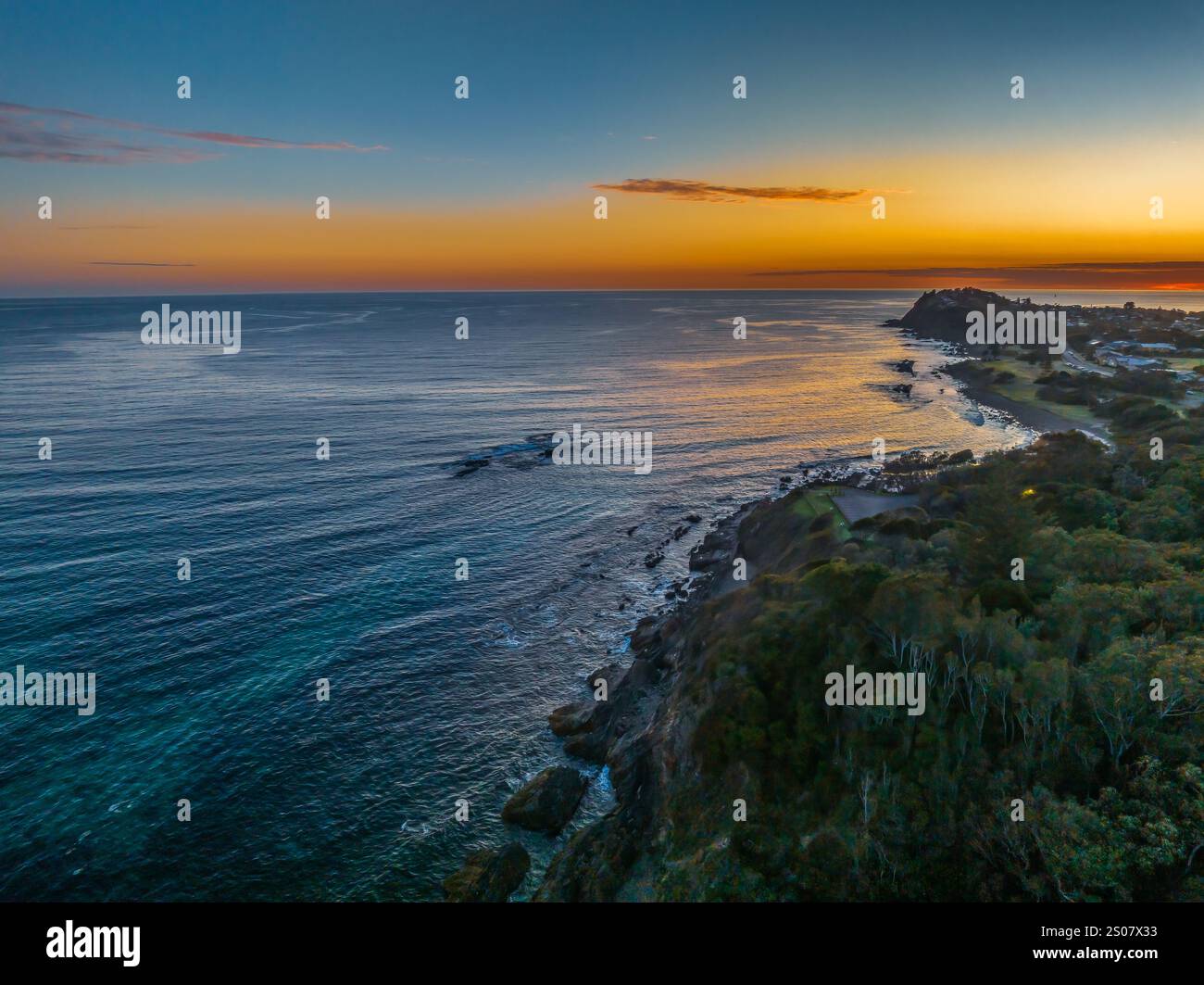 Sunrise at the seaside on the Barrington Coast at Forster-Tuncurry, NSW ...