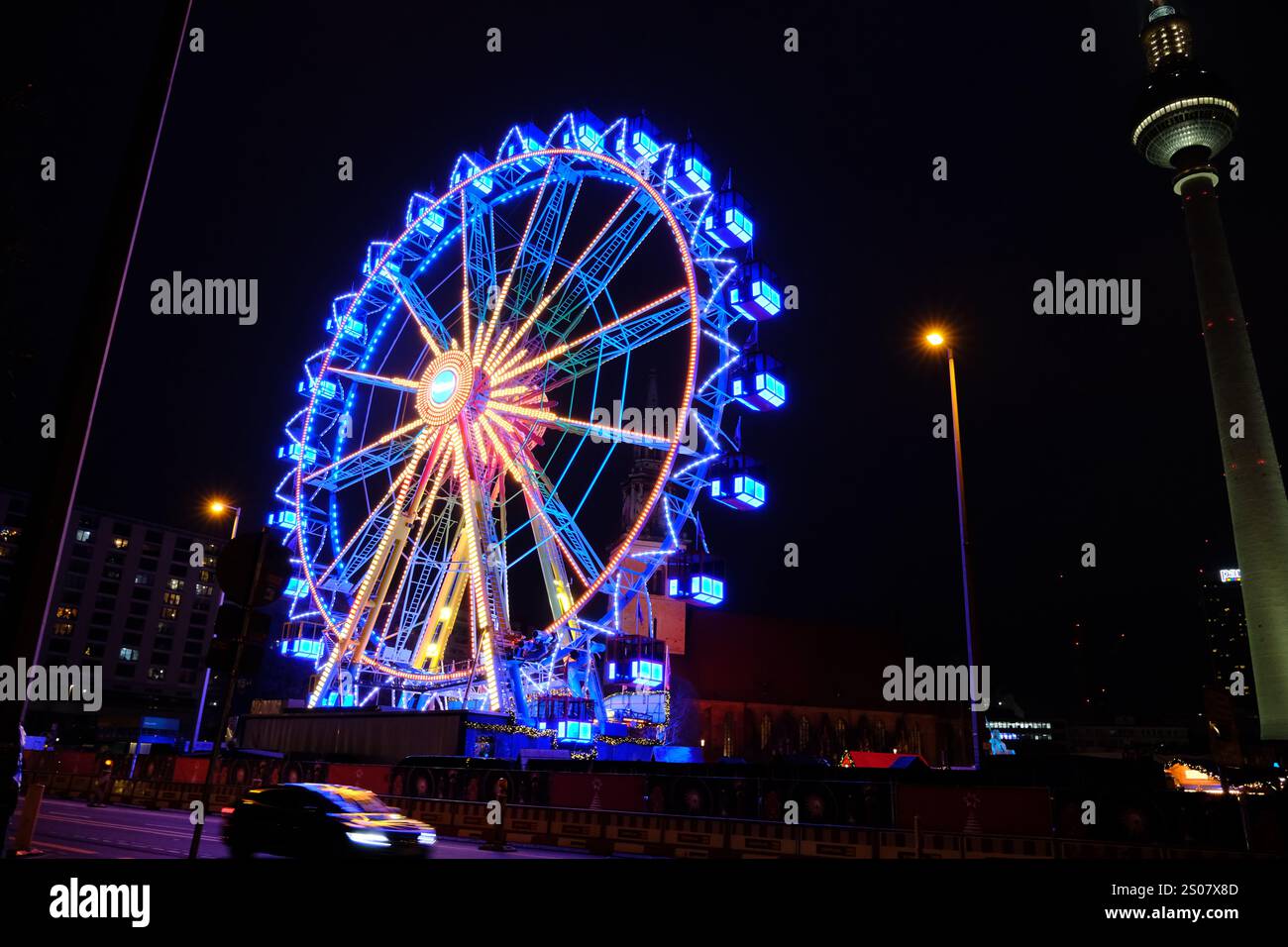 Light show in Berlin Stock Photo - Alamy