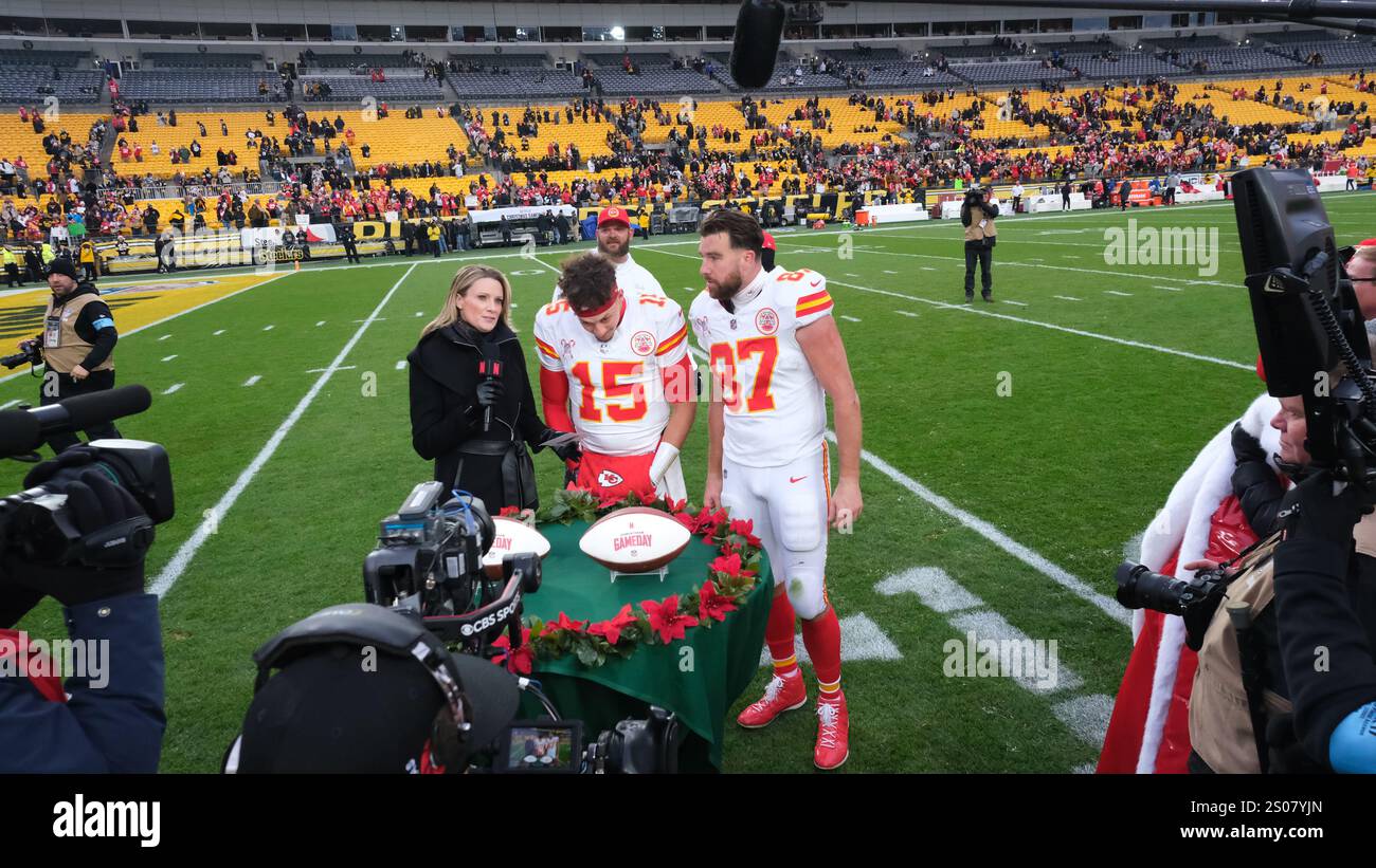 Pittsburgh, USA. 17th Dec, 2024. December 25, 2024: Travis Kelce #87 ...