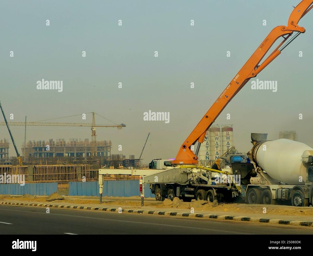 Cairo, Egypt, December 11 2024: New buildings and high rise of ...