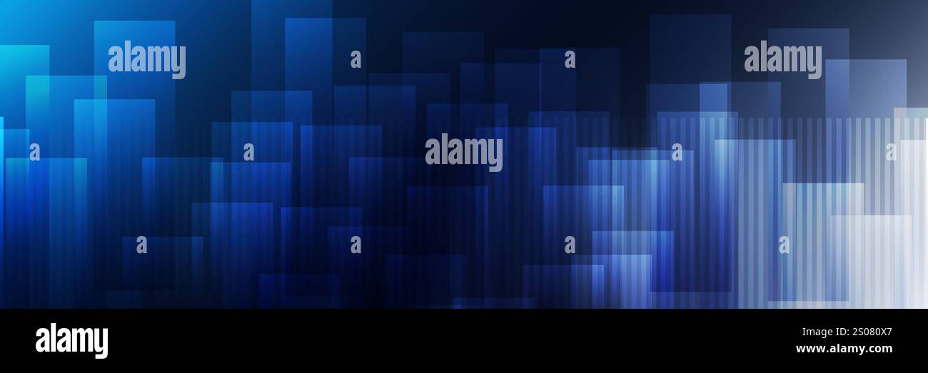 Abstract White, Dark and Light Blue Layered Mosaic Surface Pattern with ...