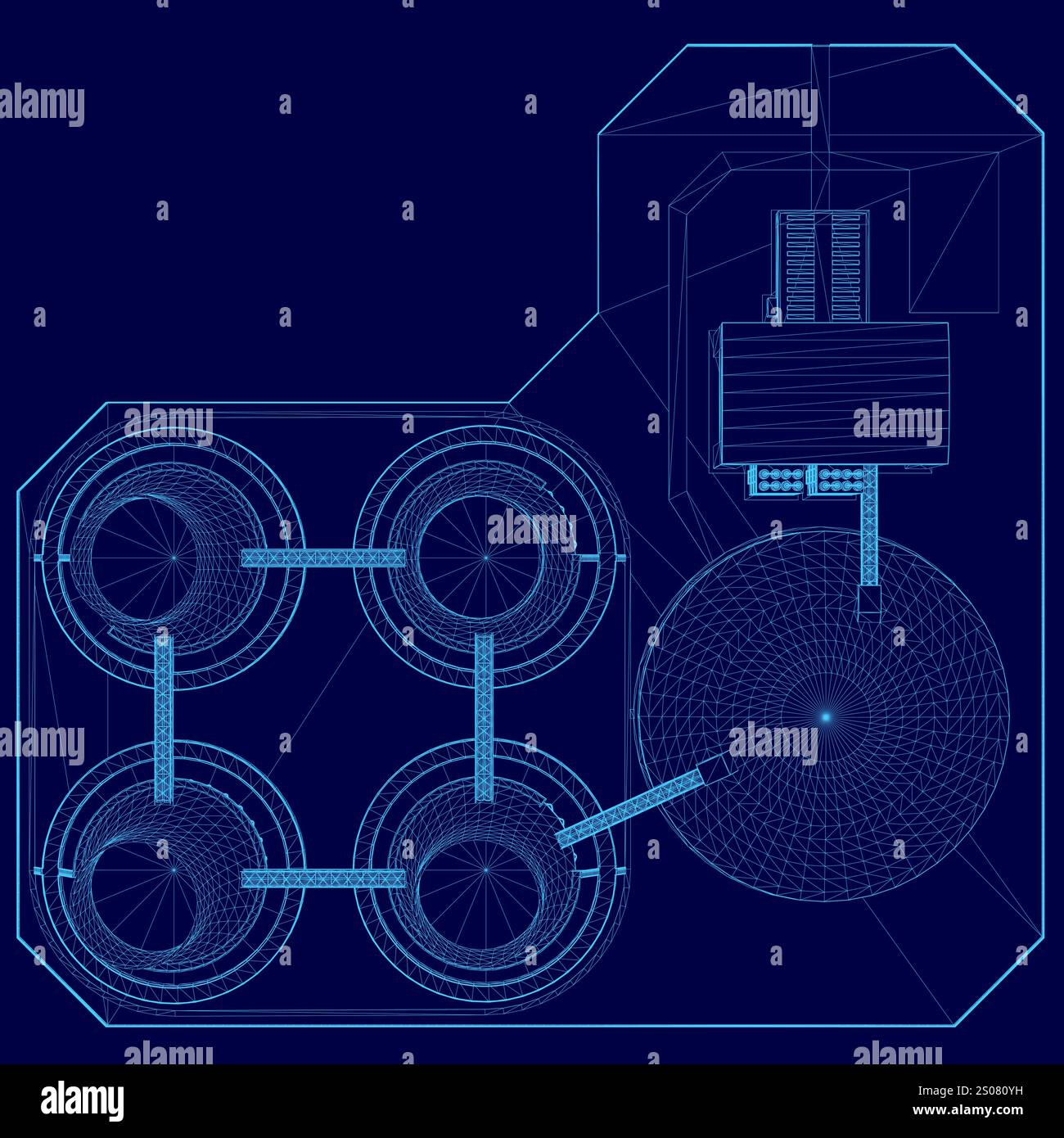 Architecture sketch 3d towers Stock Vector Images - Alamy