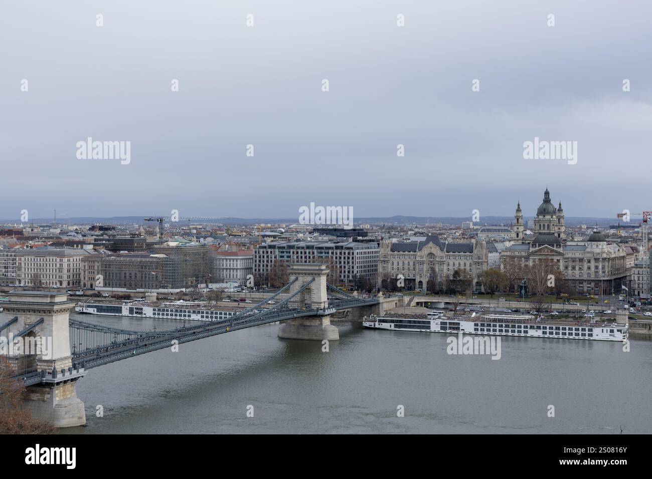 A stunning panoramic view of Budapest, showcasing the iconic Chain ...