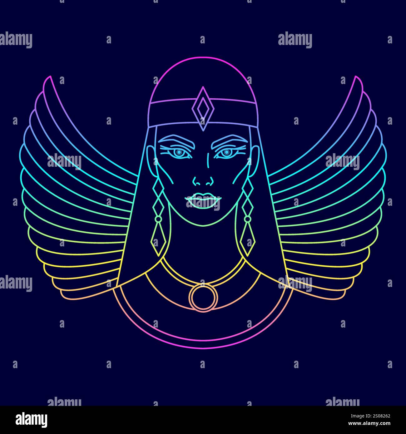 Isis the goddess of ancient Egypt Stock Vector Image & Art - Alamy