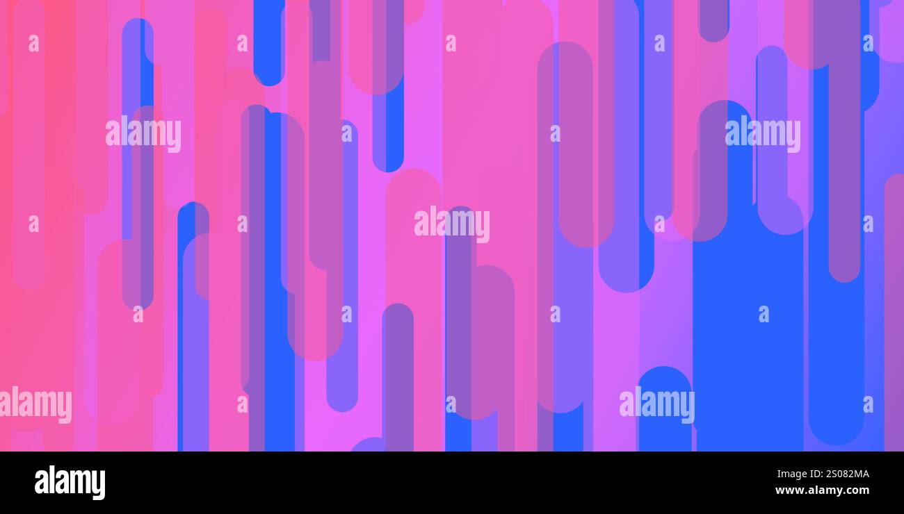 Abstract Multi Colored Retro Style Design - White, Pink, Purple, Blue ...