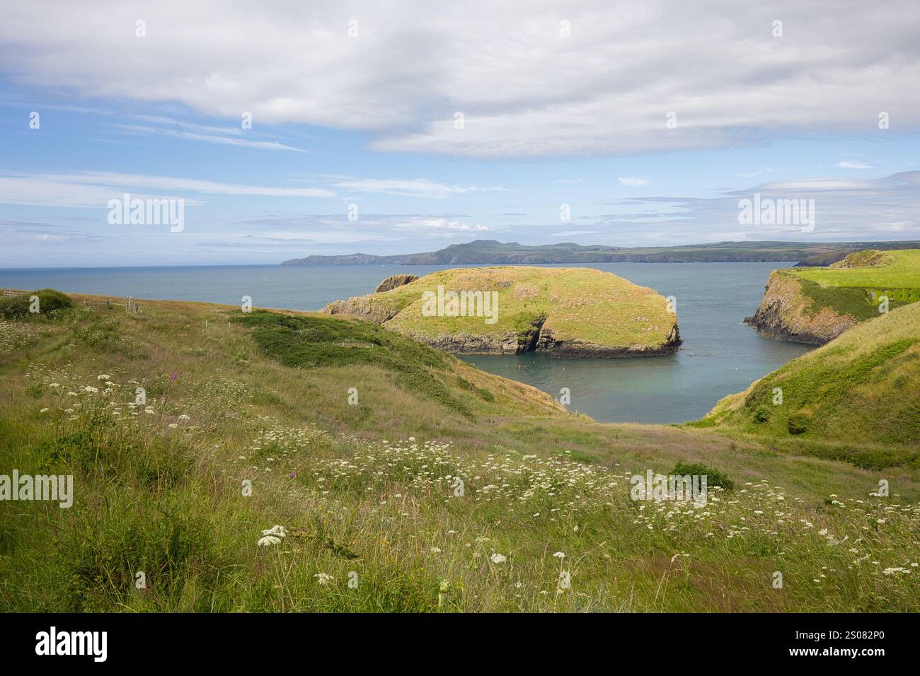 The Pembrokeshire Coast Path offers magnificent views of the Welsh ...
