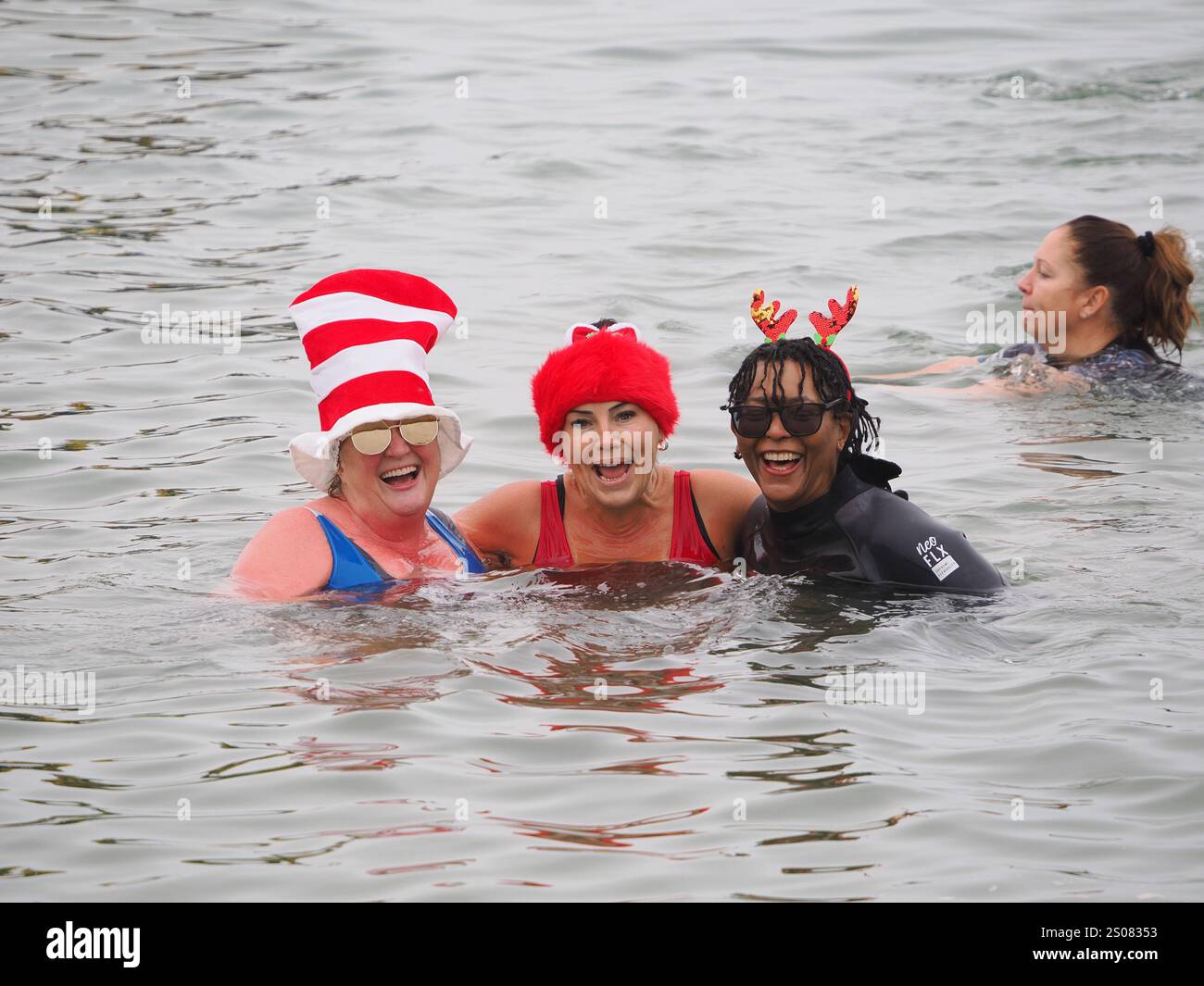 Minster on Sea, Kent, UK. 26th Dec, 2024. Annual Boxing Day swim in ...