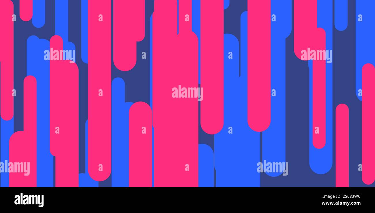 Abstract Multi Colored Retro Style Design - Red and Blue Colors ...