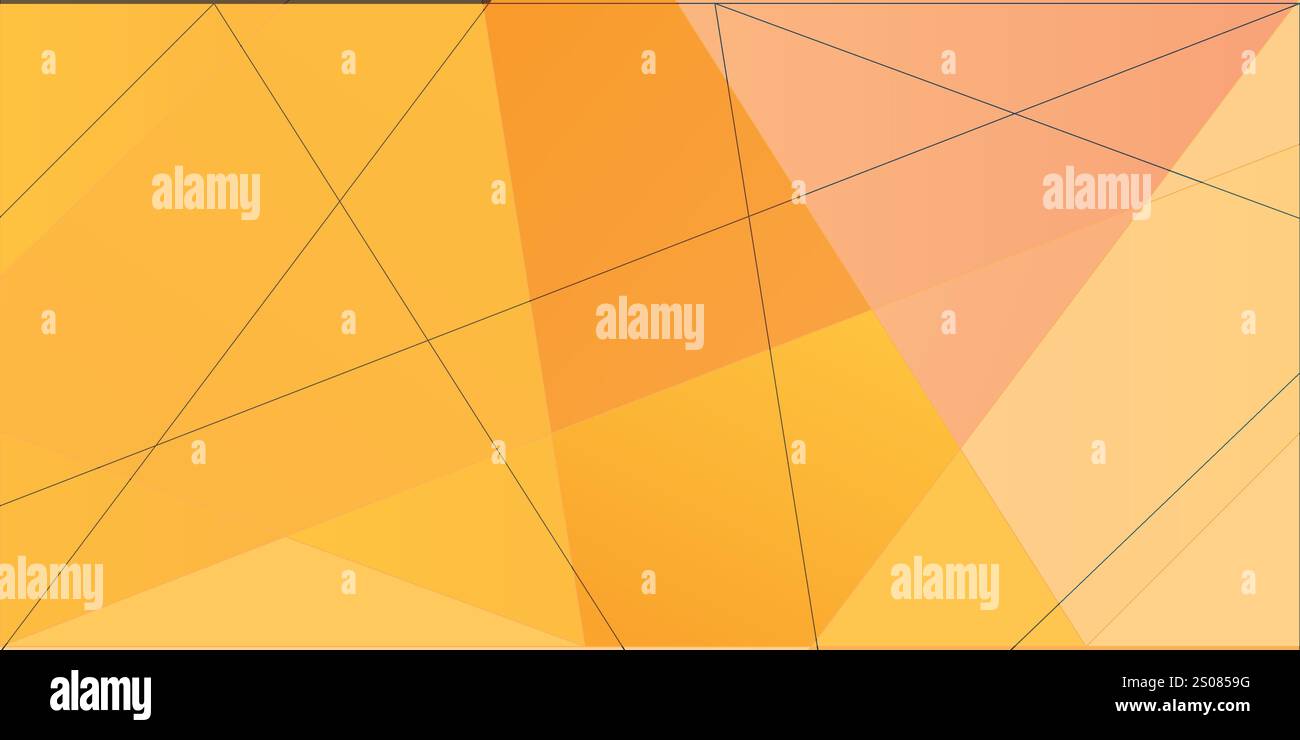 Vibrant Triangles Mosaic: A Dynamic Geometric Composition of Overlapping Color Shades of Amber ...