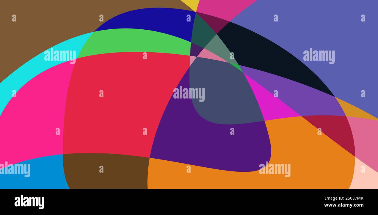 Overlapping geometric shapes hi-res stock photography and images - Alamy