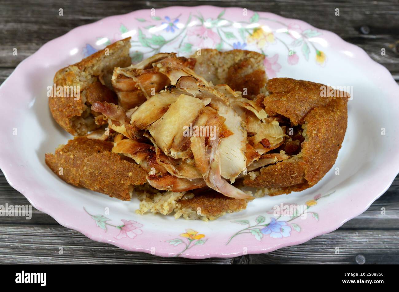 Fried chicken shawarma Kibbeh, Kibbeh based on spiced lean ground meat ...