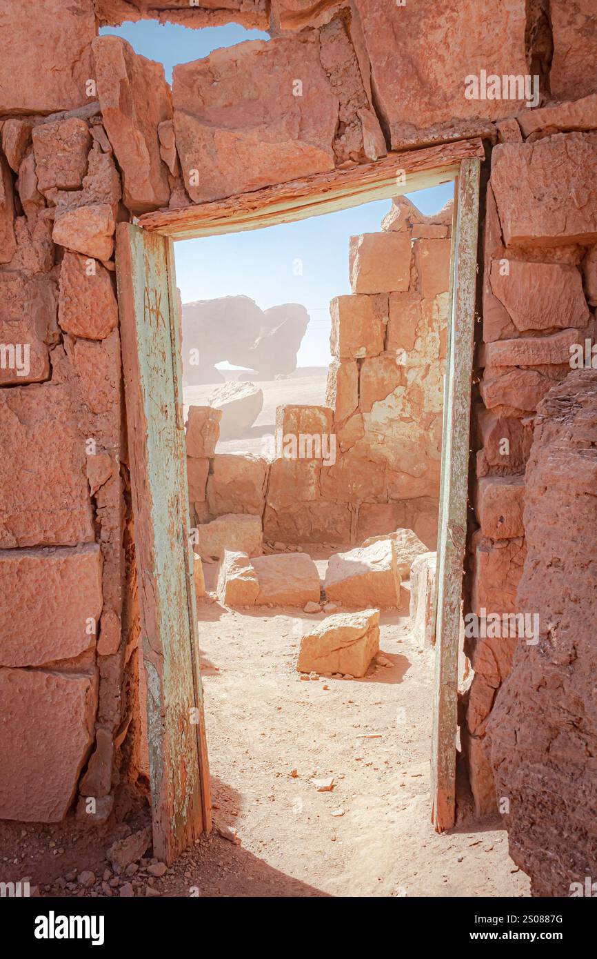 Red rock door at Cliff Dwellers Stone House by Vermilion Cliffs ...