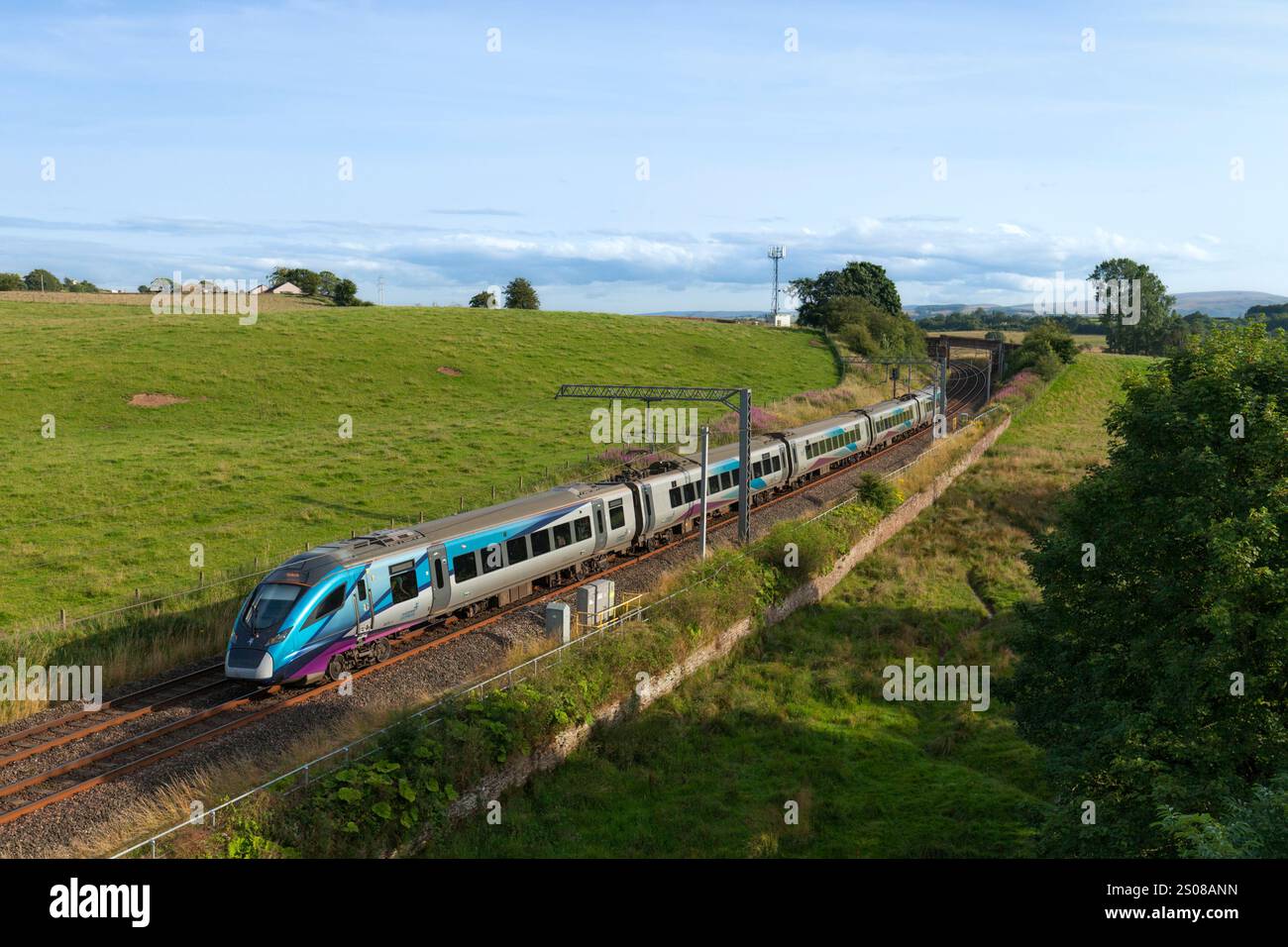 First Transpennine Express class 397 electric high speed train passing ...