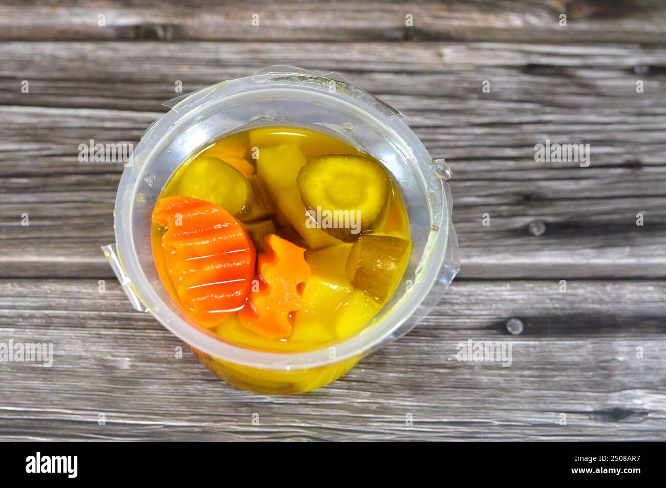 Arabian pickles, marinated preserved pickled vegetables of chili ...