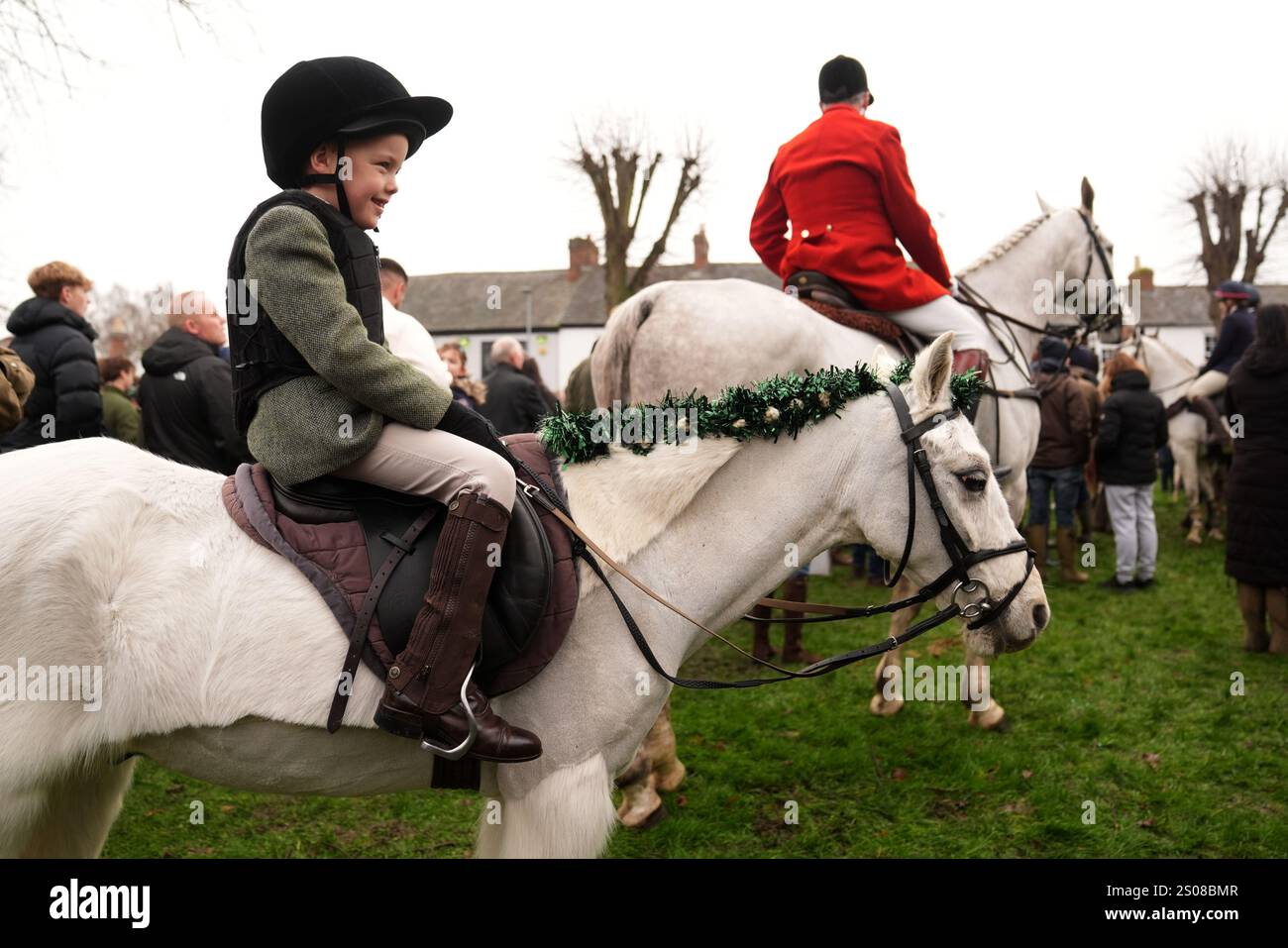 Riders ahead of the annual Fernie Hunt Boxing Day meet in ...
