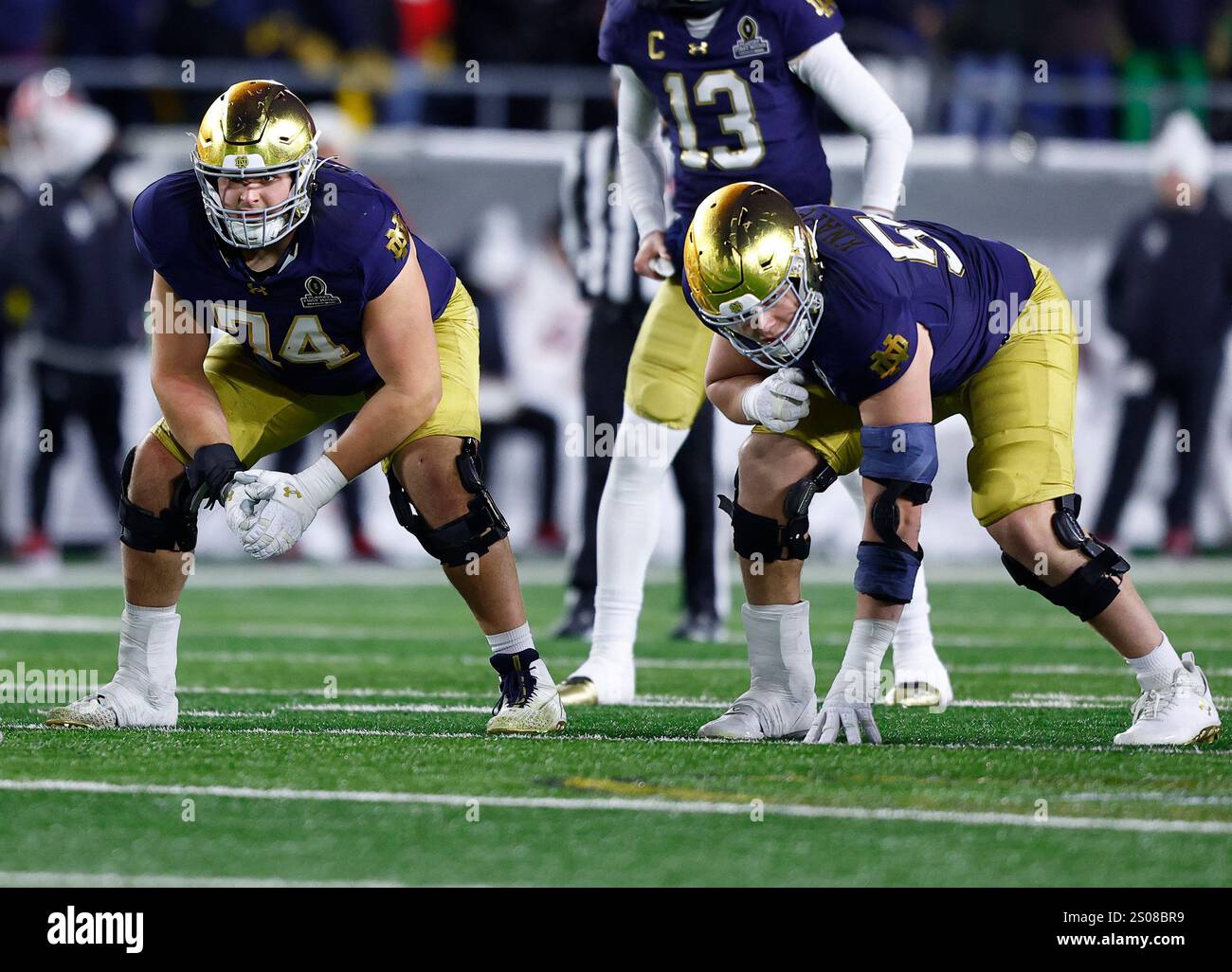 SOUTH BEND, IN - DECEMBER 20: Notre Dame Fighting Irish offensive ...