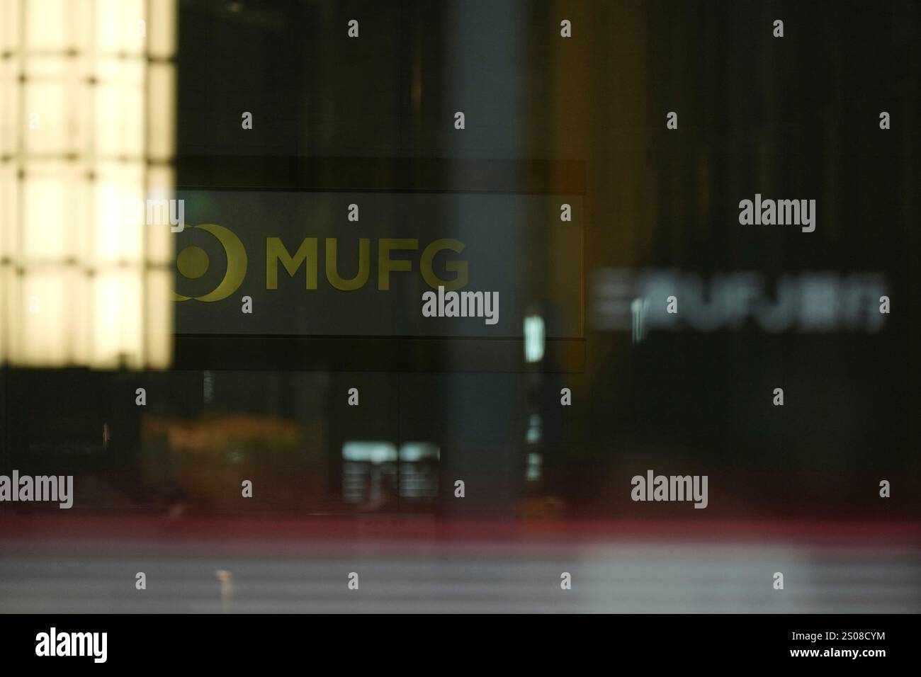 A photo shows a building that contains the MUFG Bank, Ltd. of Mitsubishi UFJ Financial Group ...