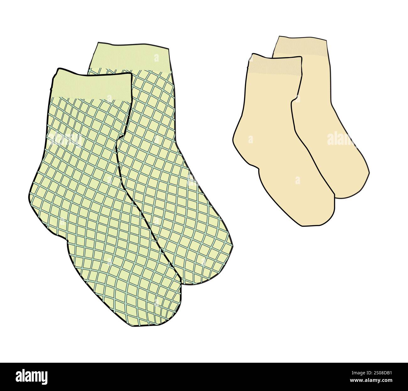 Sheer socks drawing hi-res stock photography and images - Alamy