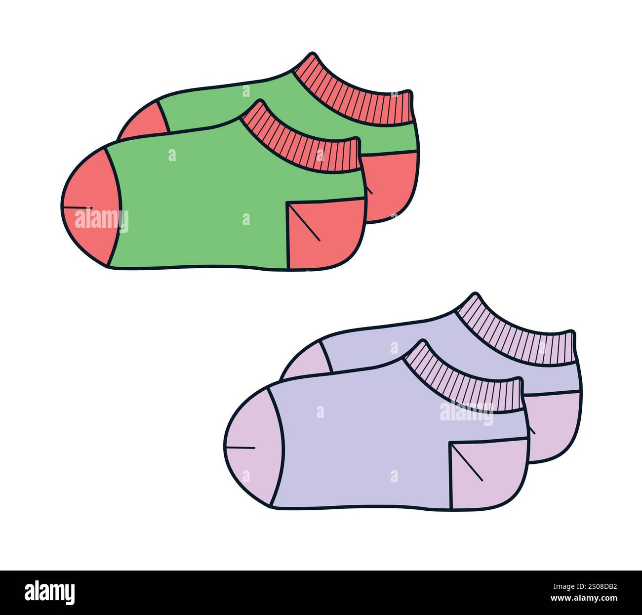 Baby slip on socks clipart hi-res stock photography and images - Alamy