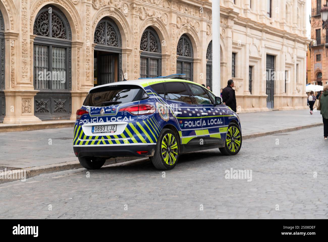 Seville, Spain - 28 October, 2024: Spanish local police car on the ...