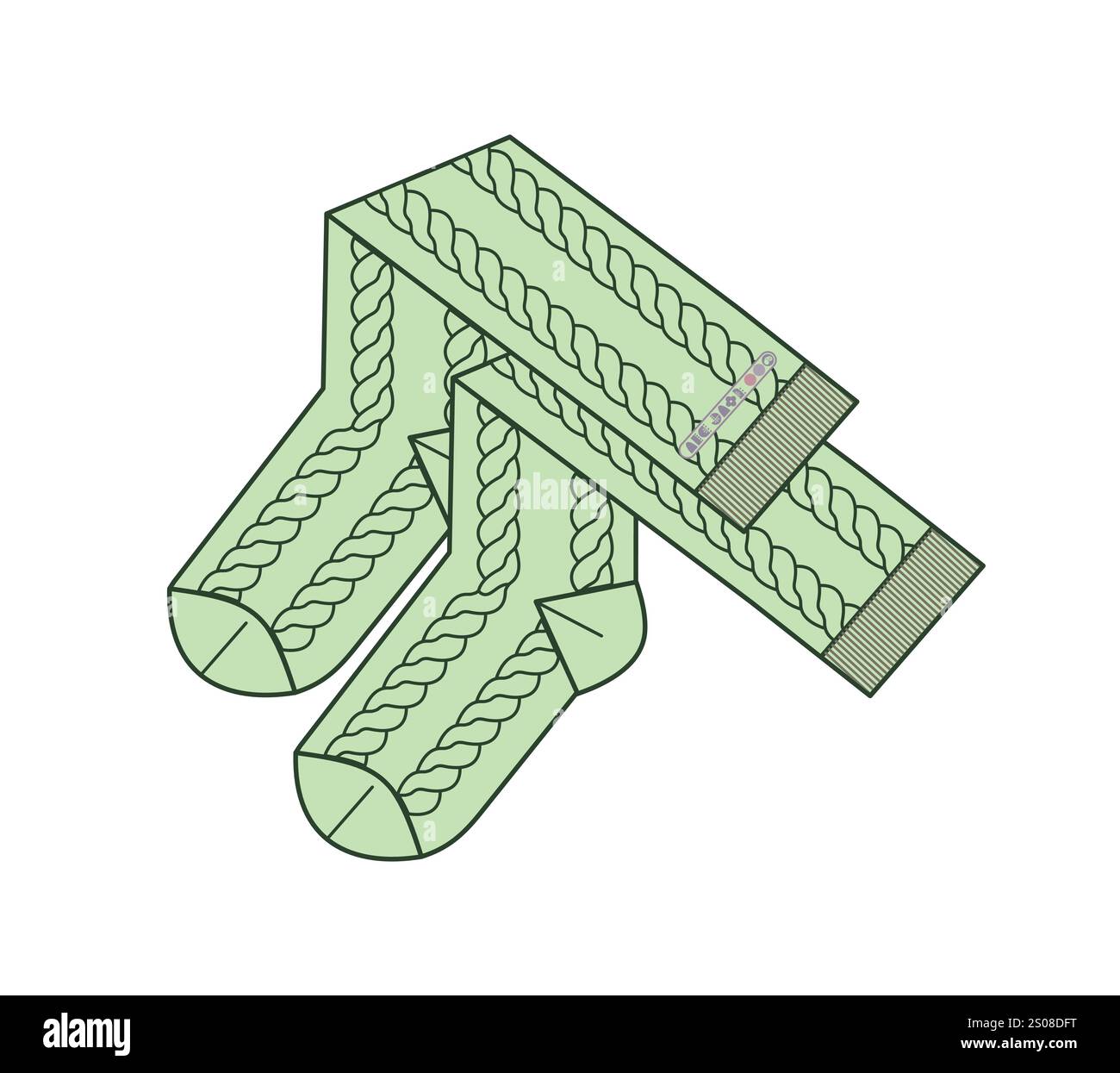 Female cable knit socks hi-res stock photography and images - Alamy