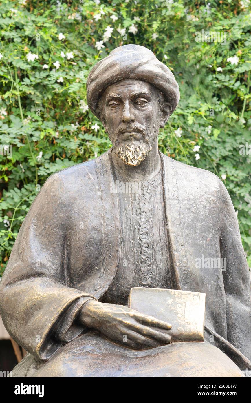Cordoba, Spain - 28 October, 2024: Statue of philosopher Maimonides in ...