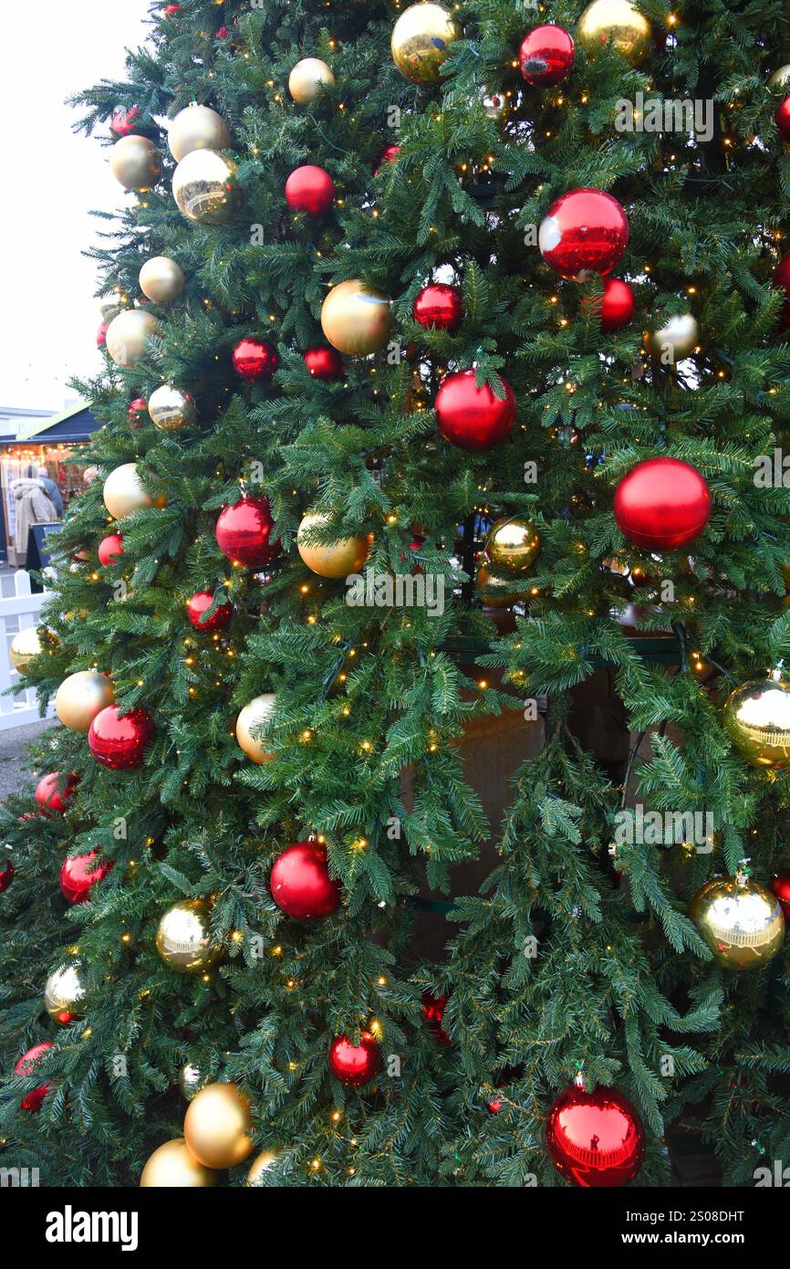 Christmas market square Stock Photo - Alamy