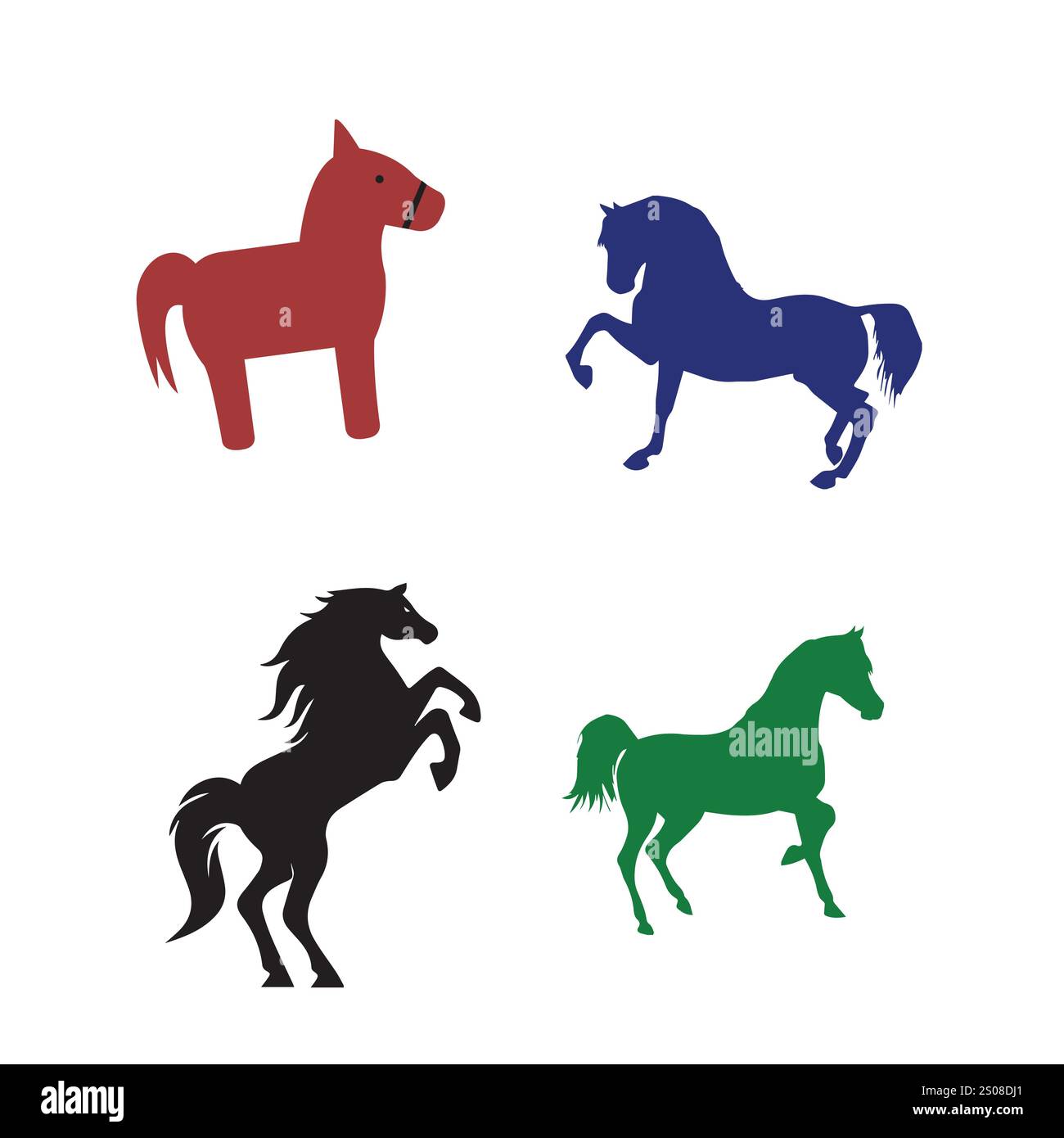 Horse logo vector design mockup template Stock Vector Image & Art - Alamy