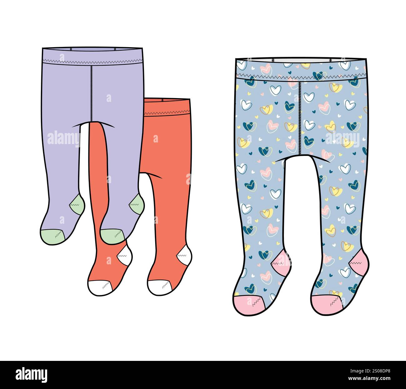 Kids tights illustration hi-res stock photography and images - Alamy