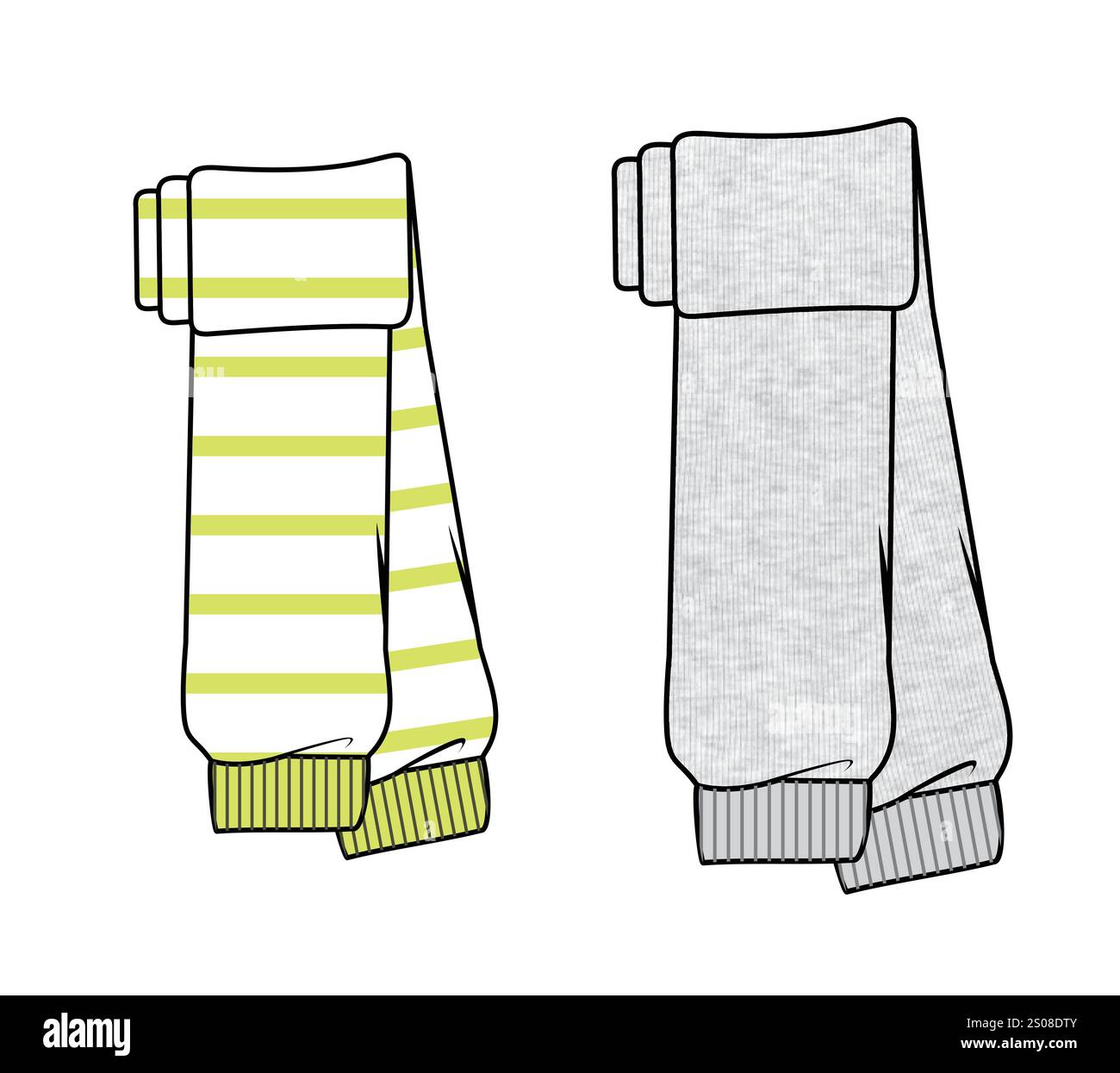 Leg support socks template hi-res stock photography and images - Alamy