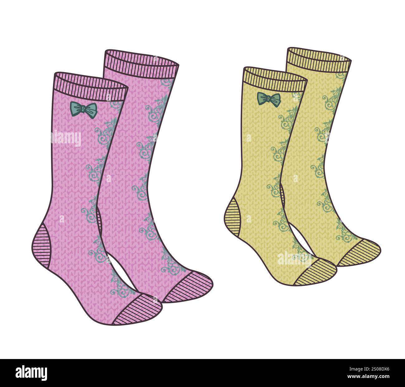 Ladies knee high socks hi-res stock photography and images - Alamy