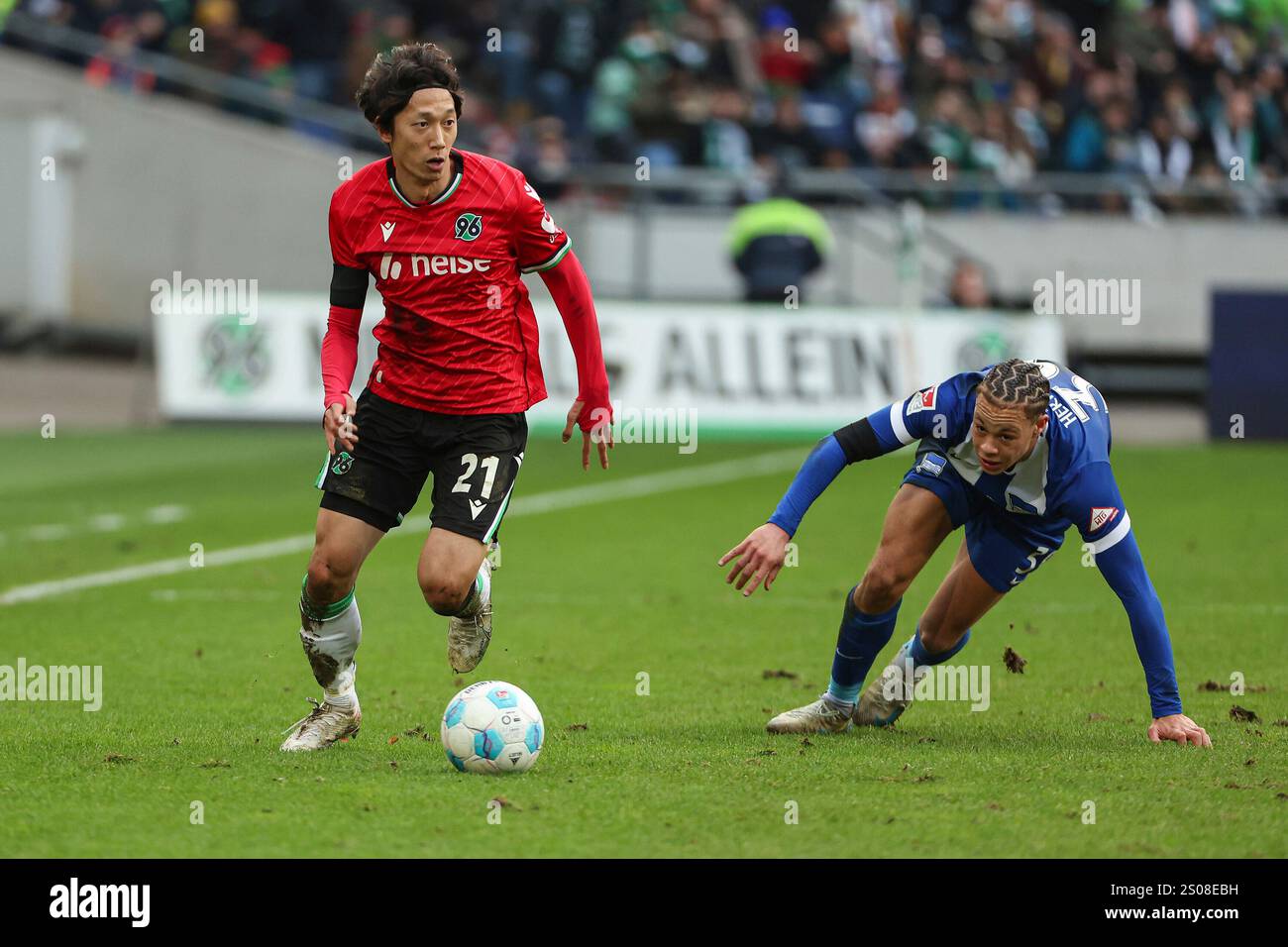 2. Bundesliga - Hannover 06 - Hertha BSC Berlin am 22.12.2024 in der ...