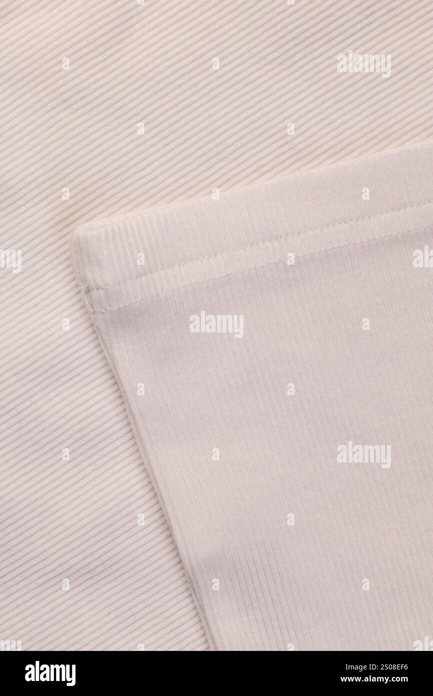 beautiful white cotton fabric, details of the part of the fabric that ...