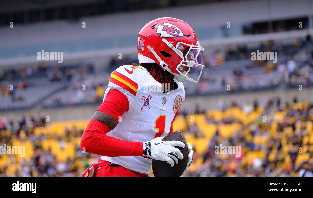 Pittsburgh, USA. 17th Dec, 2024. December 25, 2024: Xavier Worthy #1 ...