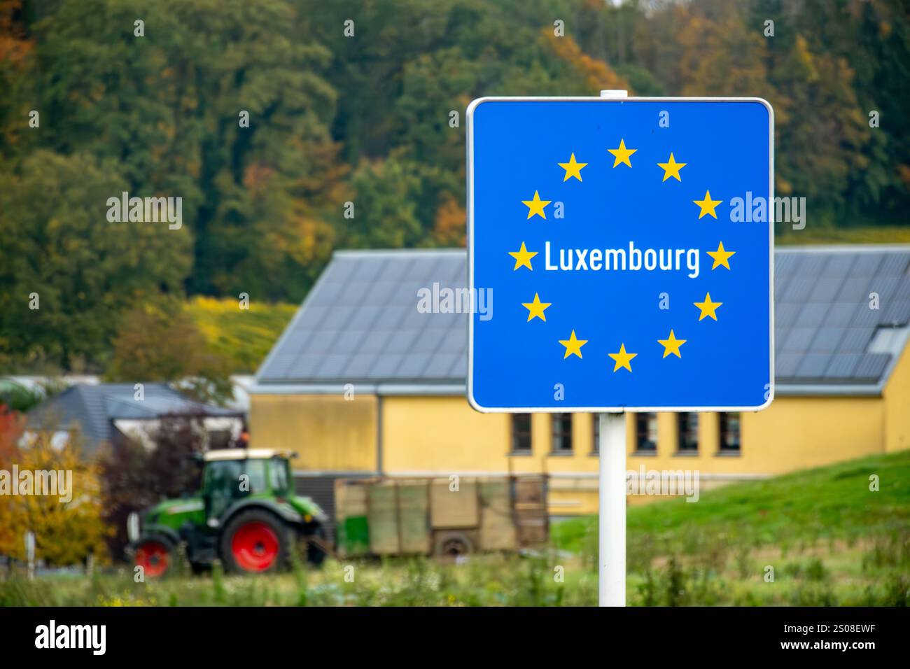 Transport infrastructure in Europe, road signs, directions, country ...