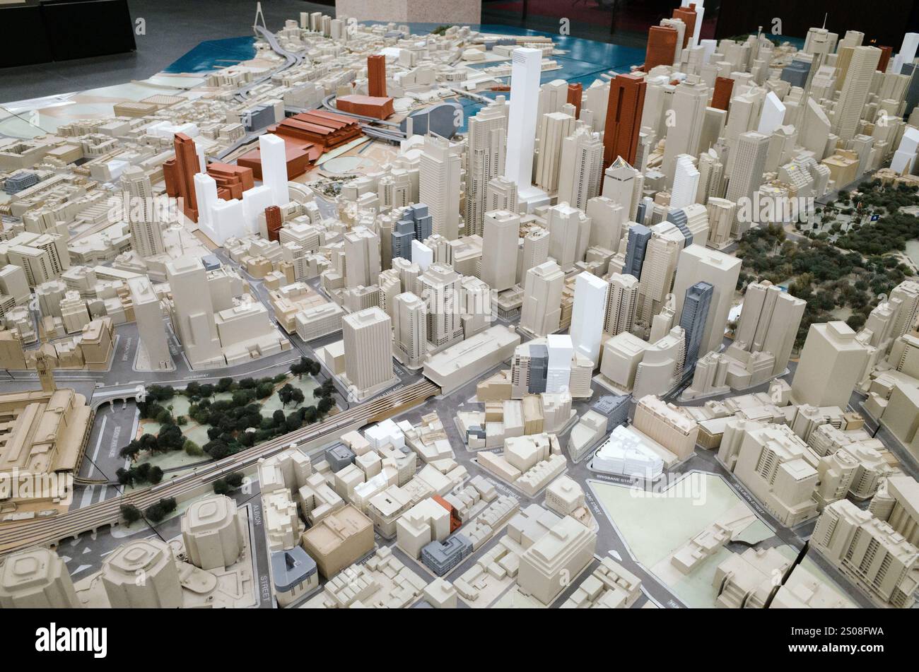 A detailed architectural scale model showcasing Sydney's cityscape ...