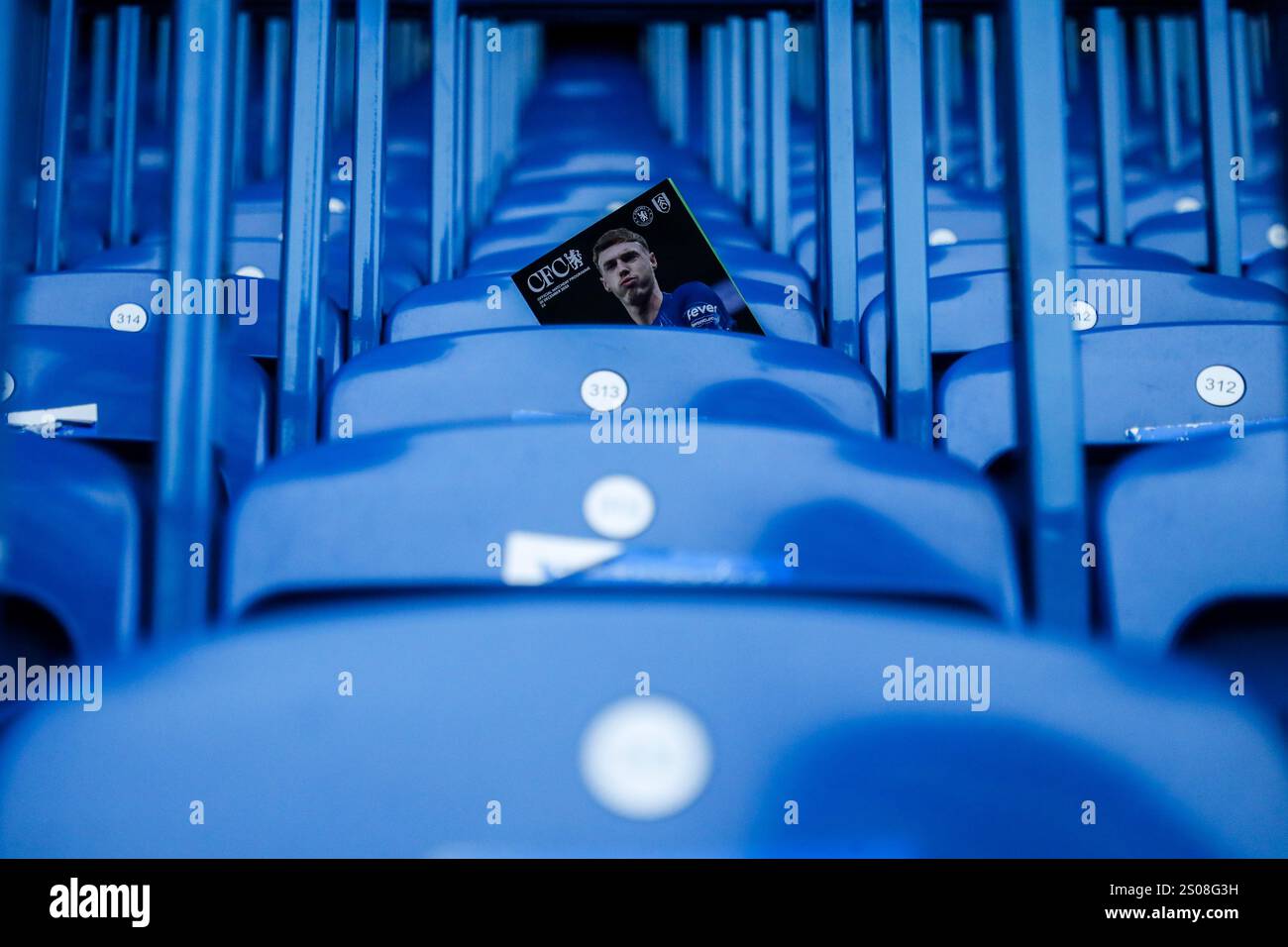 A detailed view of the match ay programme prior to the Premier League ...