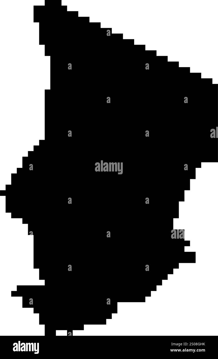 Chad digital map Black and White Stock Photos & Images - Alamy