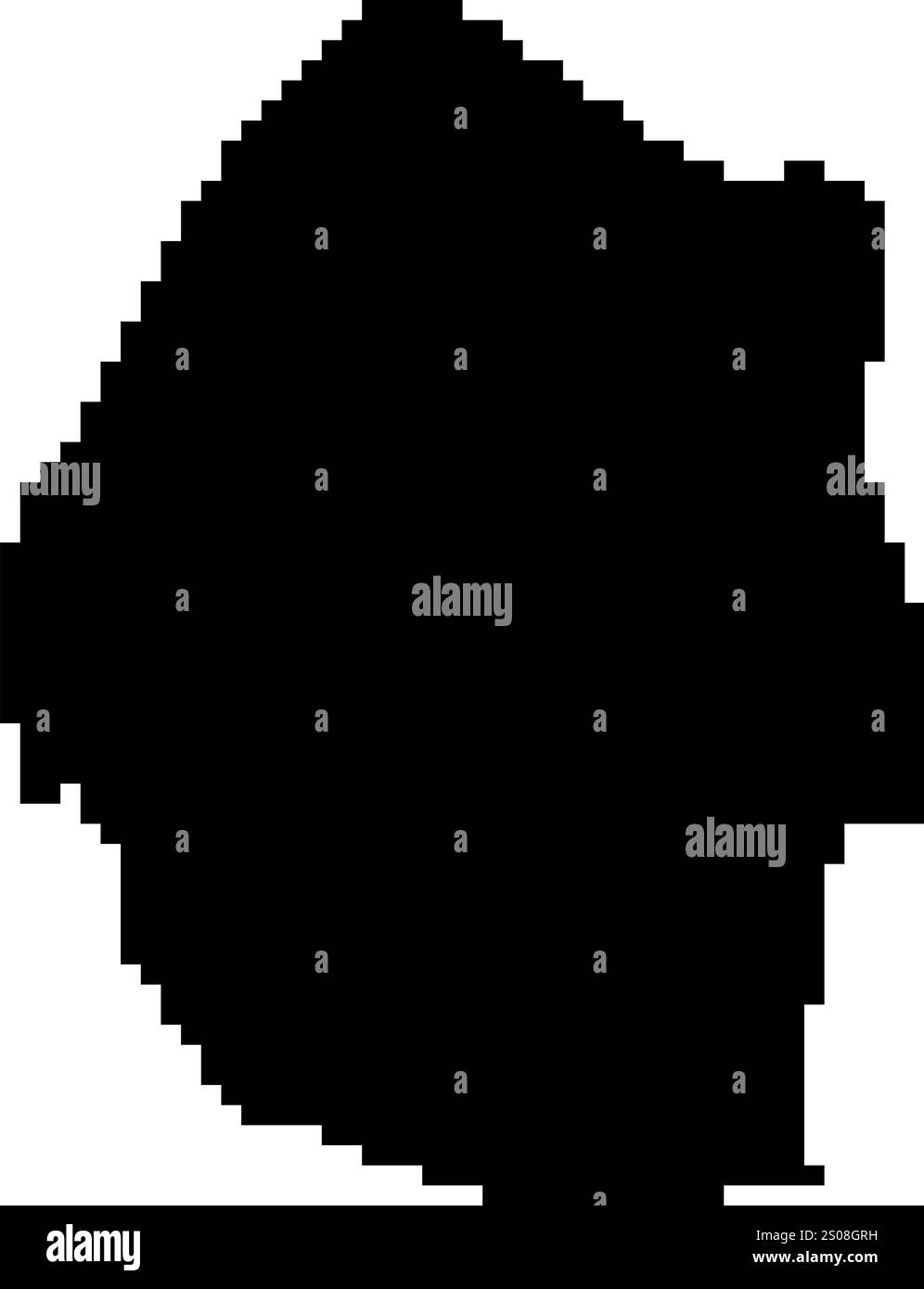 Pixelated world map icons in 8-bit style, featuring over 190 countries ...