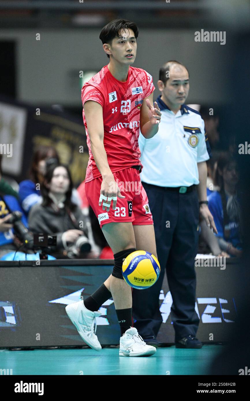 Osaka, Japan. Credit: MATSUO. 22nd Dec, 2024. Tatsuki Kashiwada () Volleyball : 2024 All Japan ...