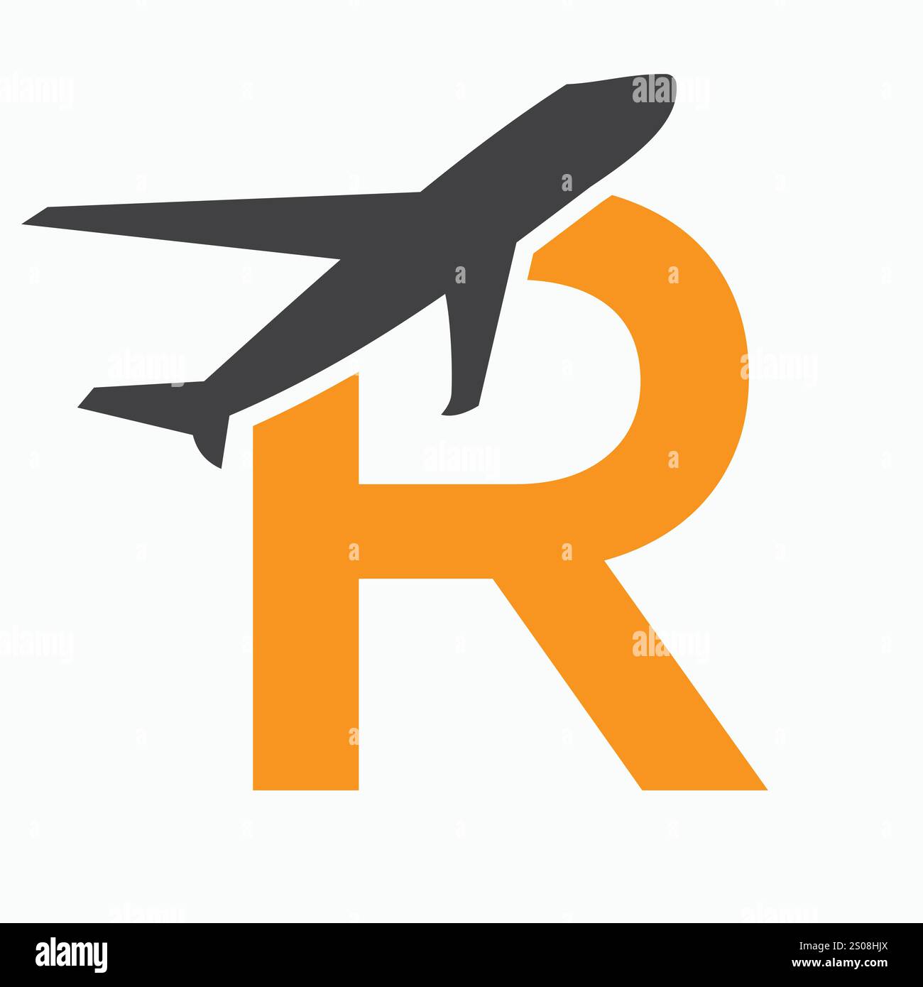 R airplane logo hi-res stock photography and images - Alamy