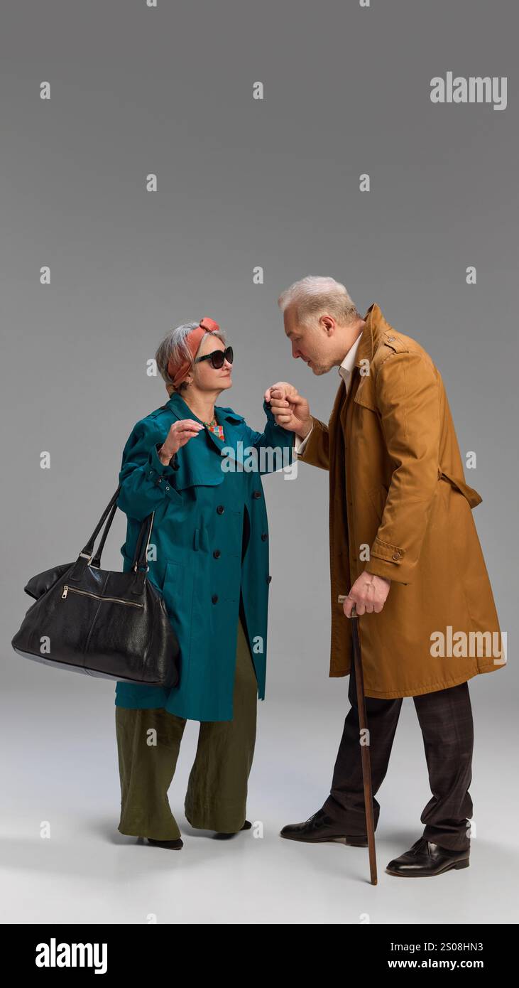 Lady leaning forward slightly hi-res stock photography and images - Alamy