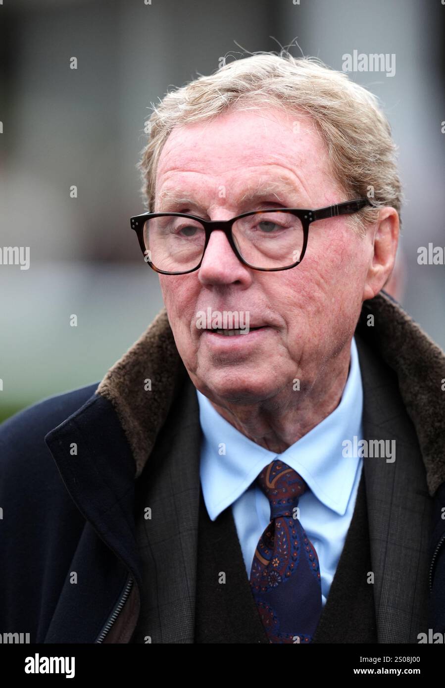 Harry Redknapp being interviewed by itv Sport on King George VI Chase ...